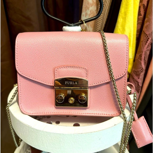 Furla | Bags | Furla Pink Crossbody With Dustbag In Excellent Condition ...